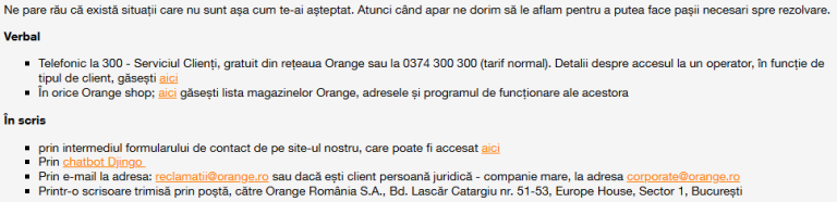 Telefon Orange contact asistenta tehnica si suport reclamatii – Telefon ...